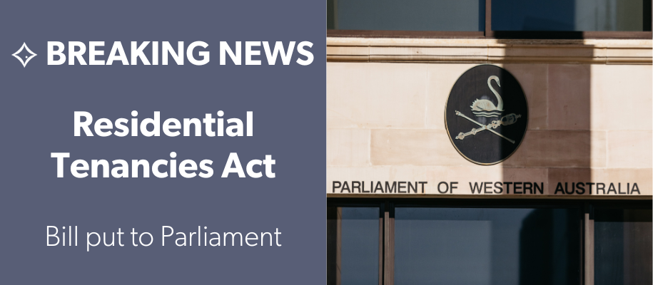RTA reforms introduced to Parliament: an update from CEO Cath Hart - REIWA